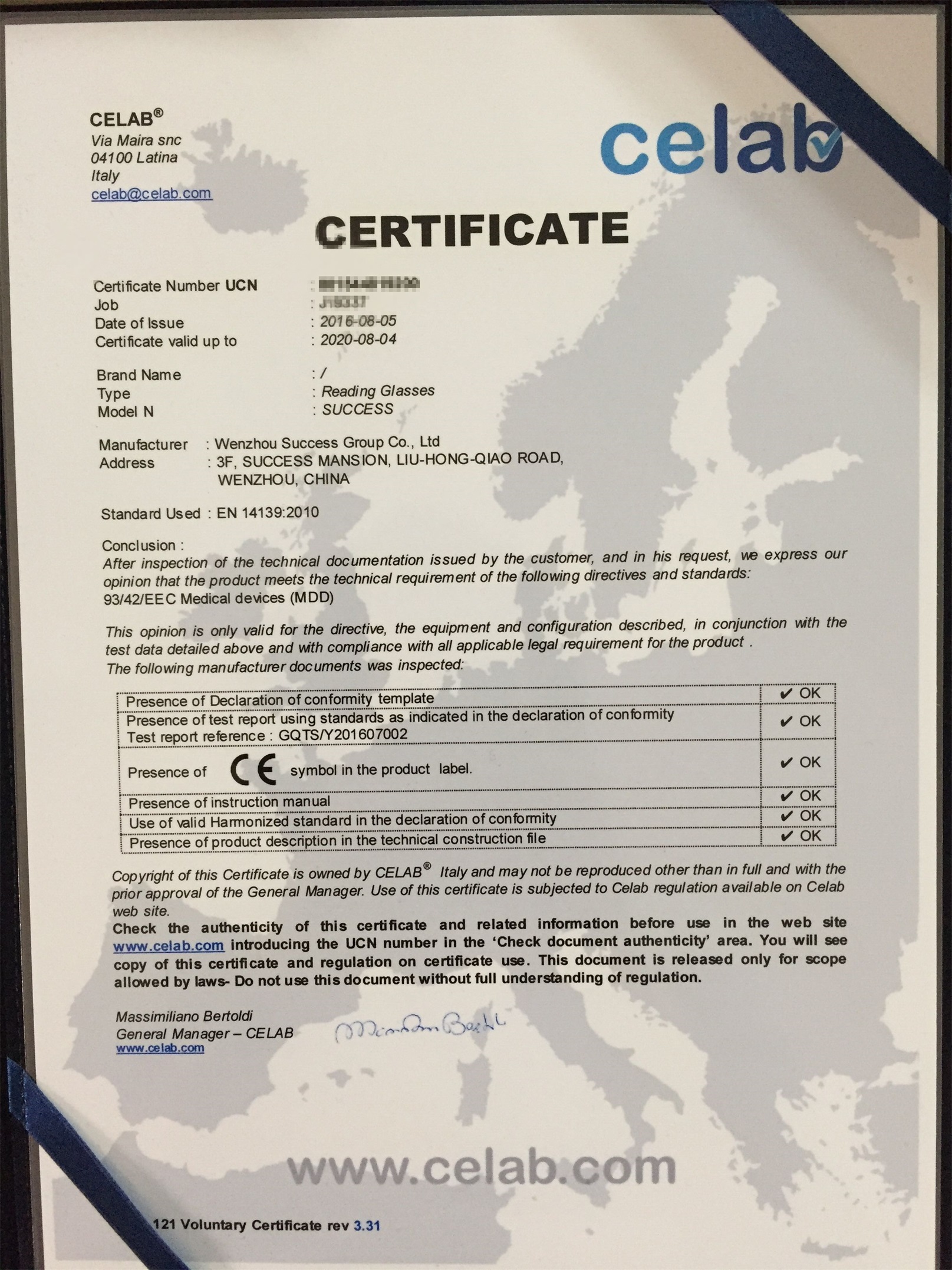 WENZHOU SUCCESS GROUP CO.,LTD